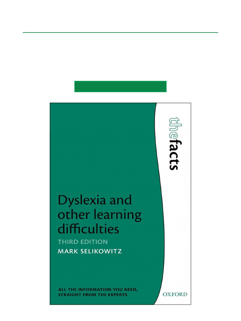 Dyslexia and Other Learning Difficulties, 3rd Edition Complete Book ...