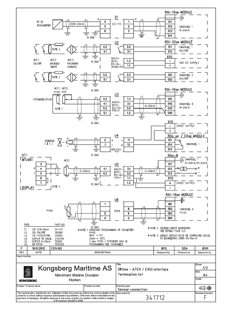 08.03 - 341712F DPUxe-ATEX-EX (I) Interface, Connection | PDF