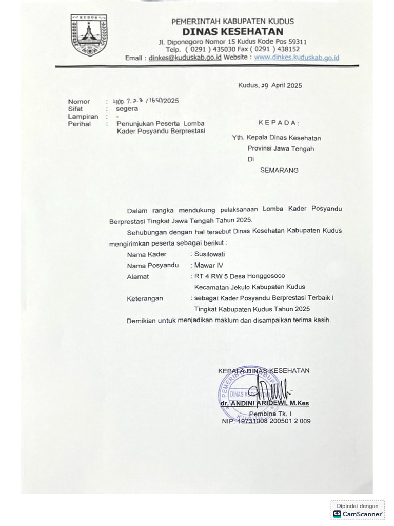 Surat Utusan Kader | PDF