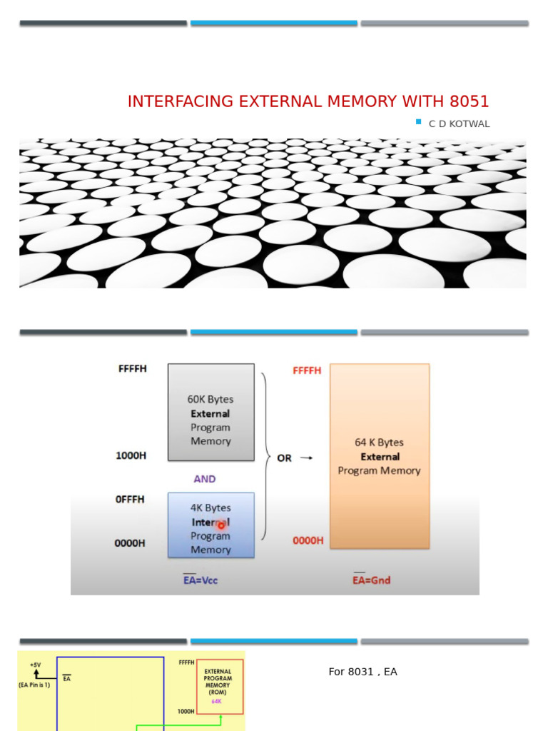 8051 Memory Interface | PDF