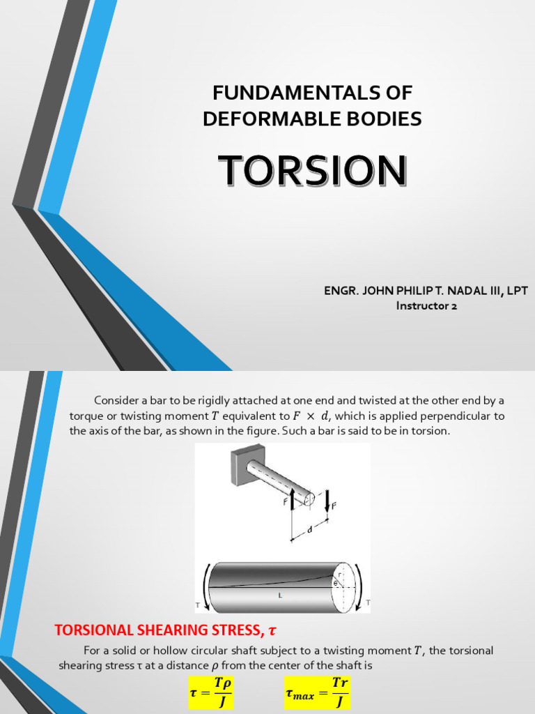 4_Torsion | PDF | Physics | Rotation