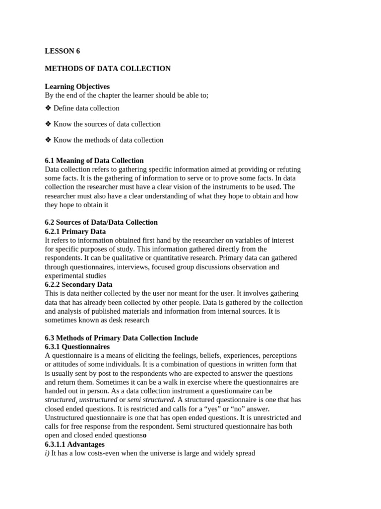 Lesson 6-Research Methods | PDF | Survey Methodology | Focus Group