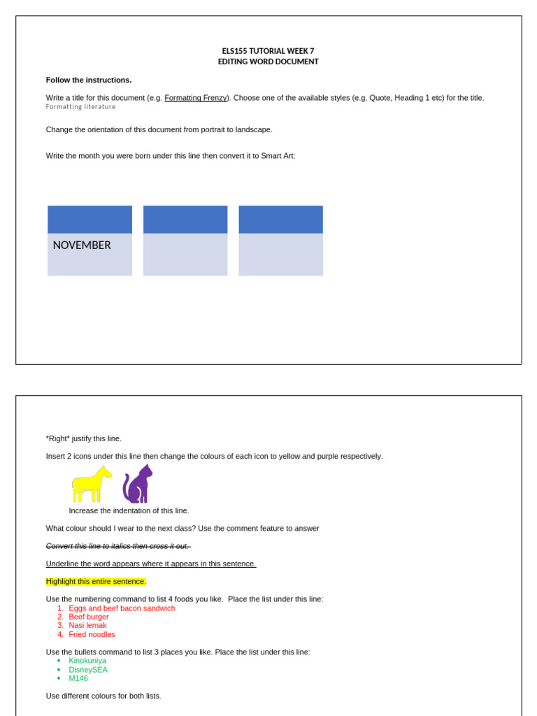 Els155 Tutorial Week 7 | PDF