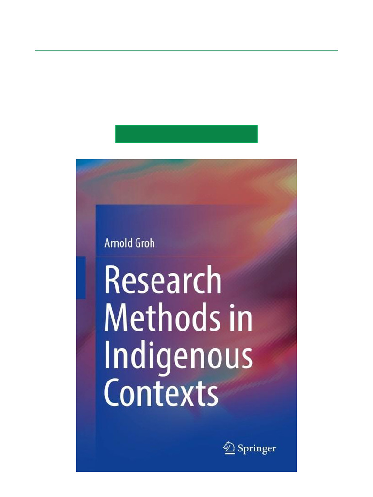 Research Methods in Indigenous Contexts Scribd Full Download | PDF ...