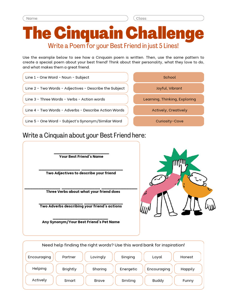Cinquain-worksheet | PDF