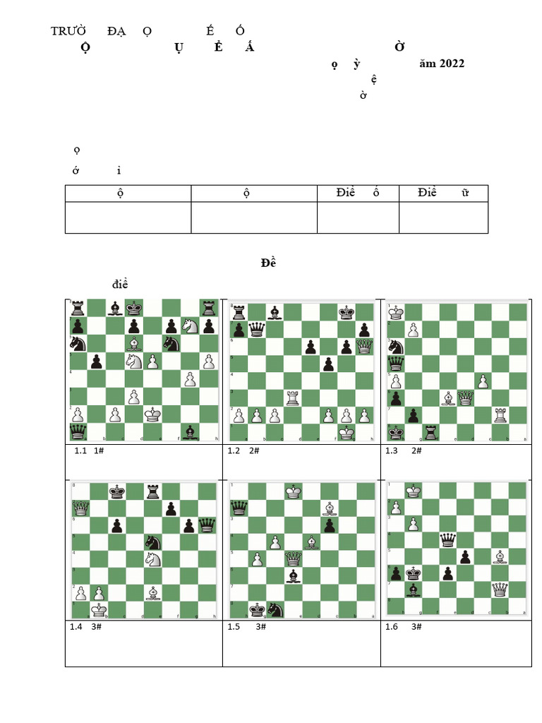 Bài Thi C Vua K Mùa Thu Năm 2022 | PDF
