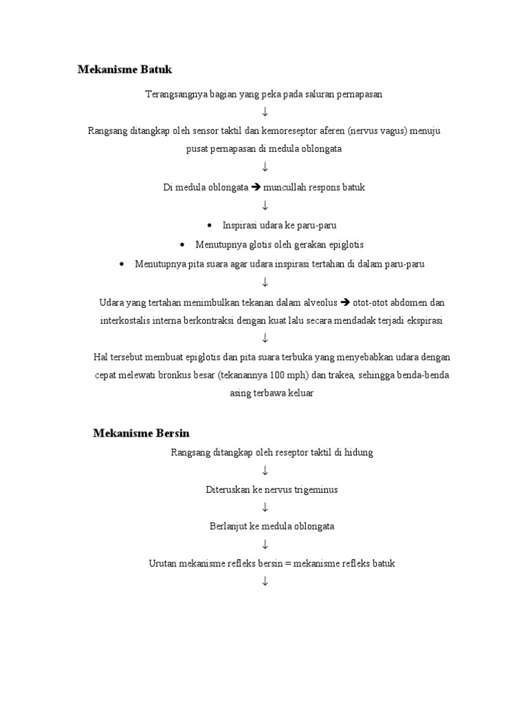 Mekanisme Batuk | PDF
