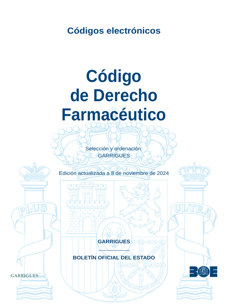 BOE-081 Codigo de Derecho Farmaceutico | PDF | Patentar | Prescripción médica