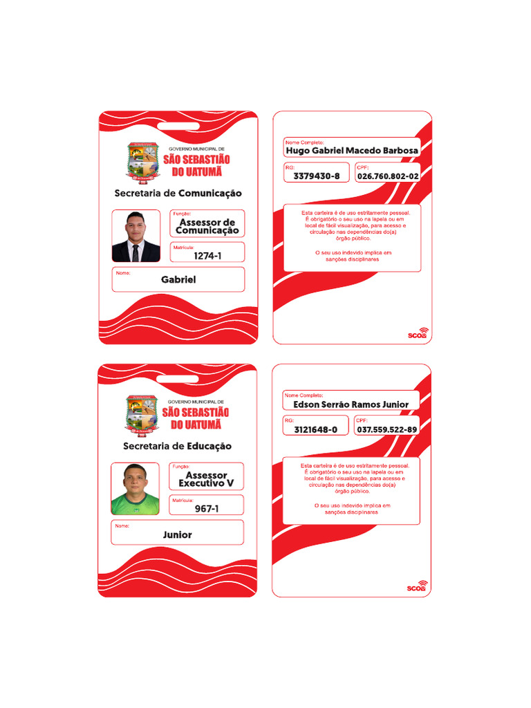 Crachás Scom e Semed | PDF