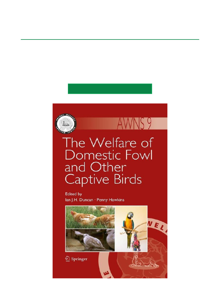 Welfare of Domestic Fowl & Captive Birds | PDF | Animal Welfare | Birds
