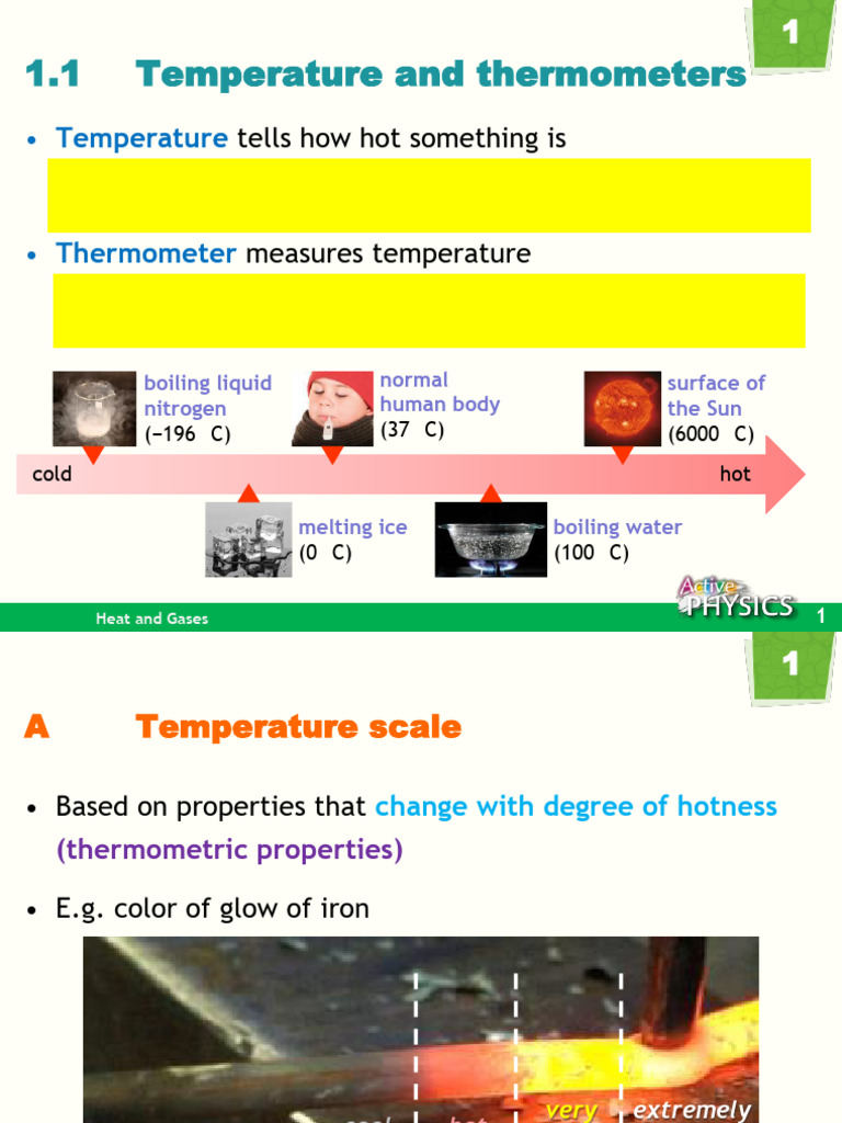 Active Physics Chapter 1.11.2 | PDF | Temperature | Heat