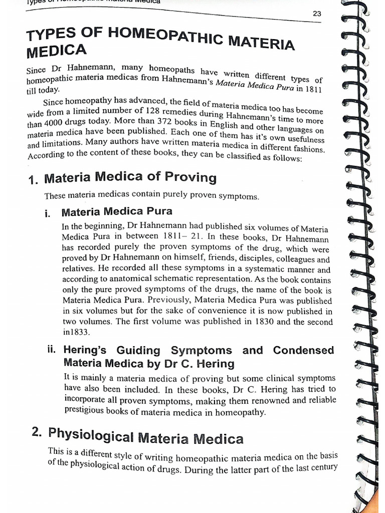 Materia Medica | PDF