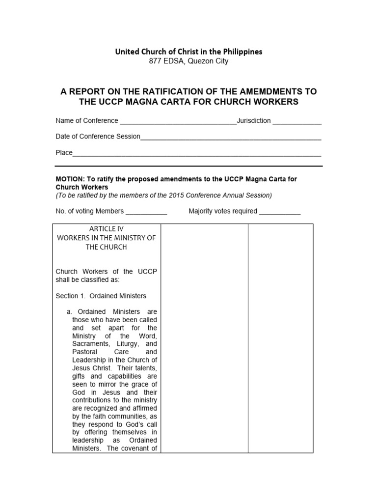 Magna Carta Art IV Amendments Reviewed by Gs | PDF | Sacraments ...