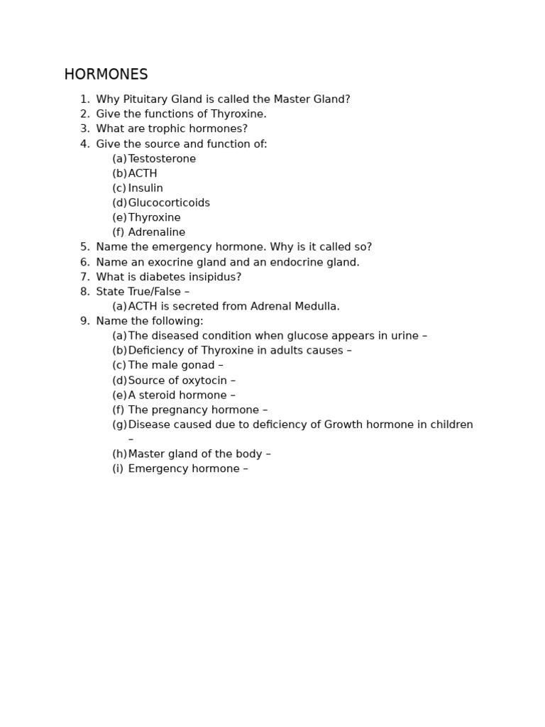 Hormones | PDF