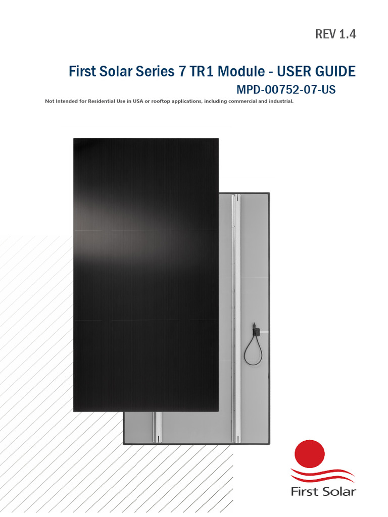 Series 7 TR1 User Guide | PDF | Solar Panel | Photovoltaic System