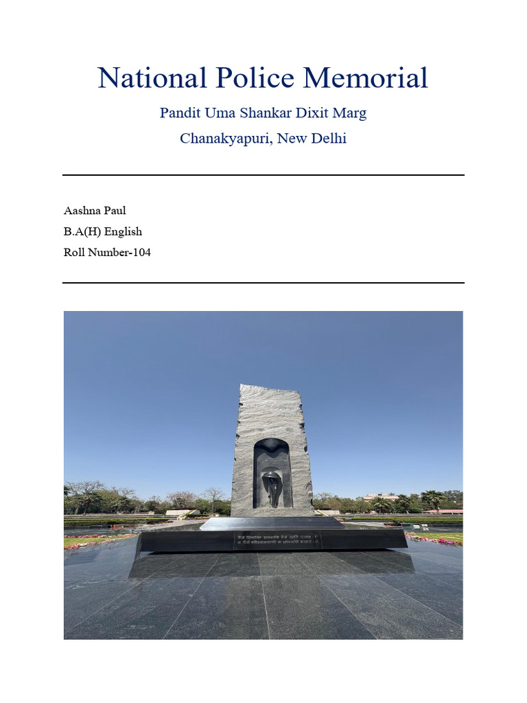 National Police Memorial | PDF | Museum
