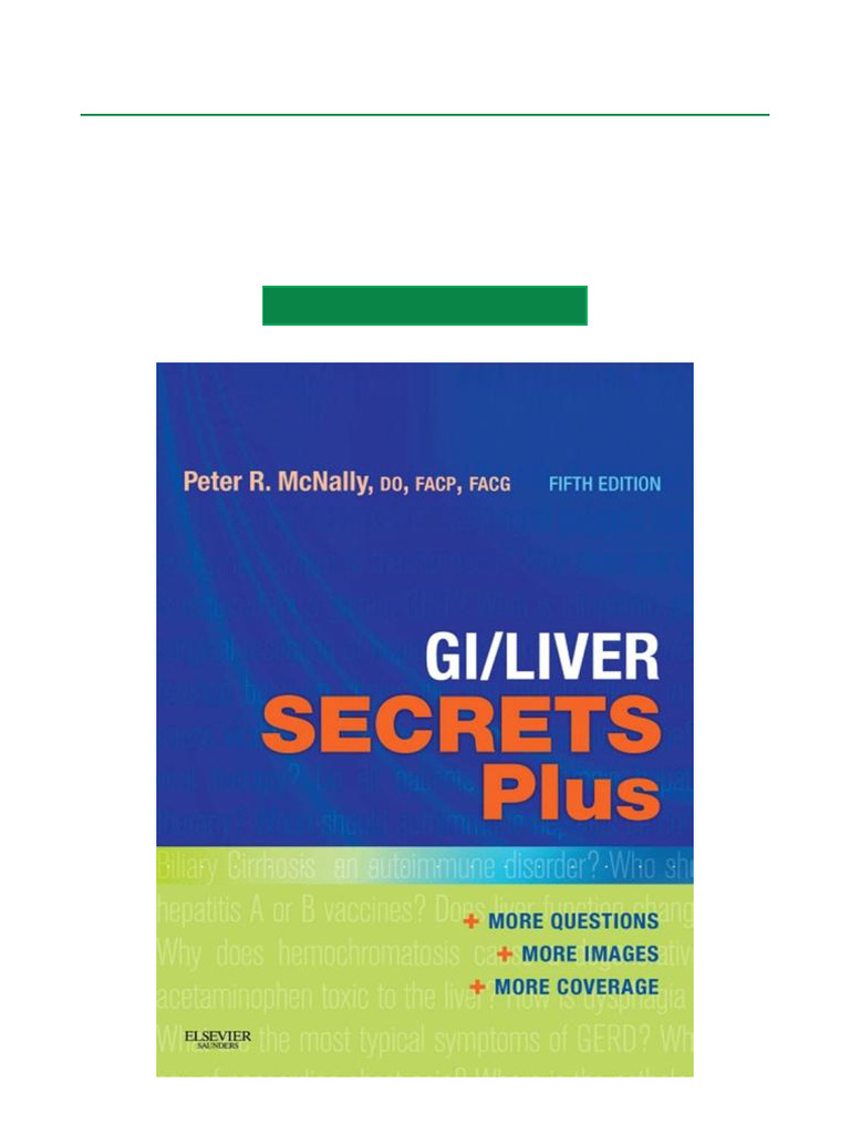 GI/Liver Secrets Plus, 5th Edition | PDF | Hepatitis | Colonoscopy