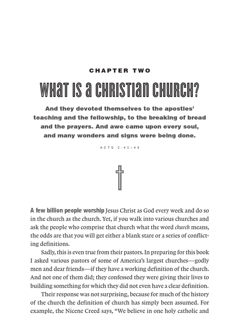 What Is A Christian Church? | PDF | Catholic Church | Christian Church