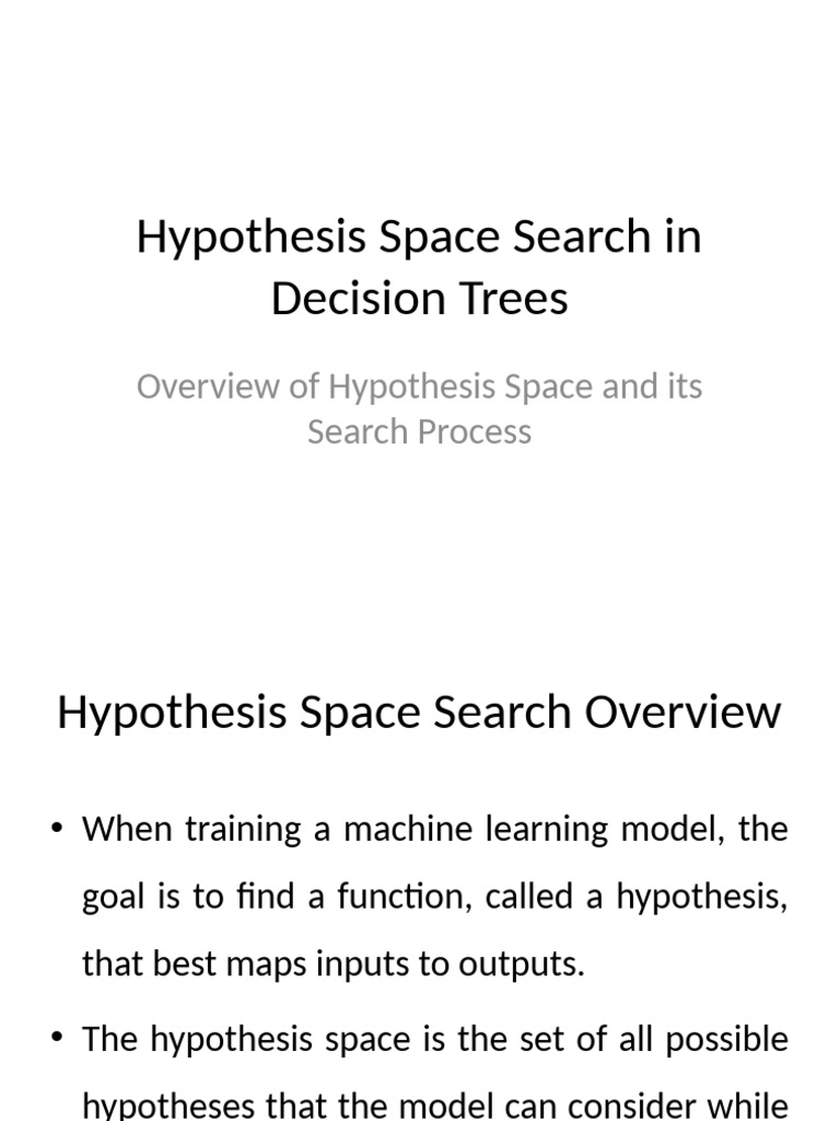 Hypothesis Space Search in Decision Trees | PDF | Cognitive Science | Learning