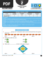 Icso Sample Paper Class-7 2025-26 | PDF | Computer Program | Programming