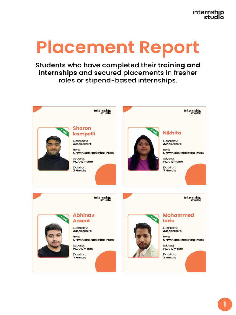 Placement Report | PDF