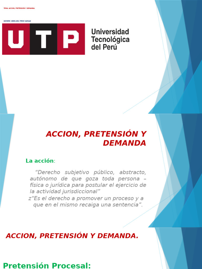 Accion Pretension Demanda | PDF