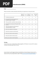Worry Domains Questionnaire | PDF | Psychometrics | Psychological Testing