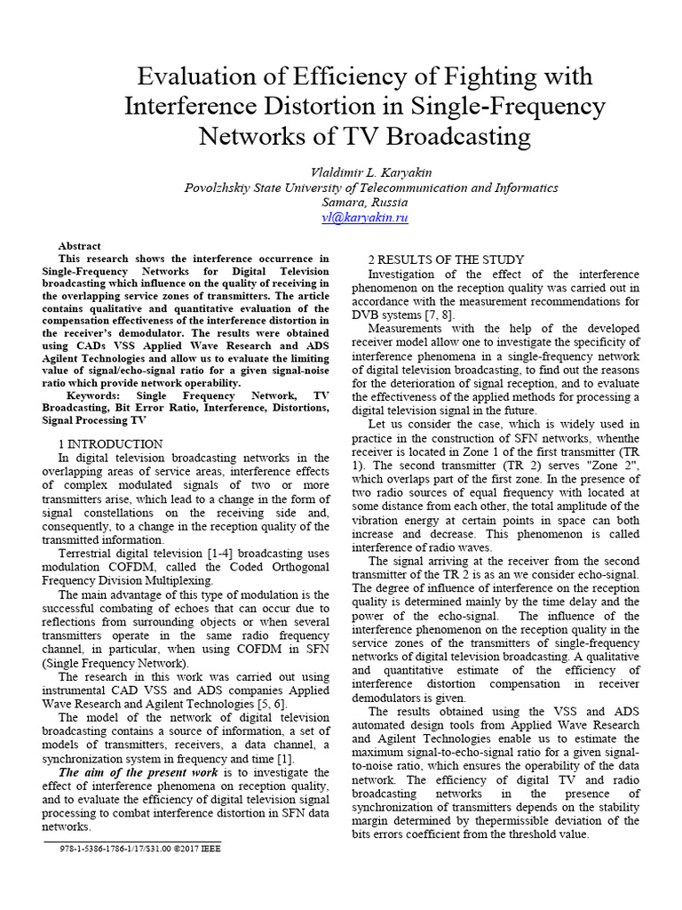 Kar Yakin 2017 | PDF | Radio | Orthogonal Frequency Division Multiplexing
