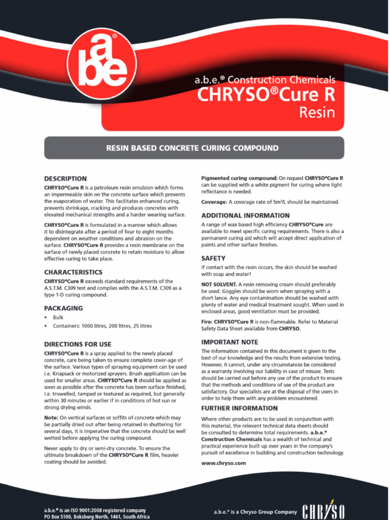 Curing Compound | PDF