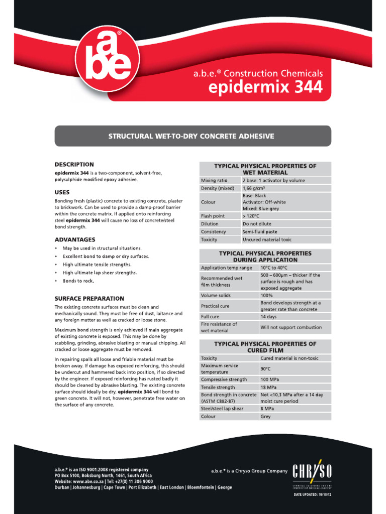 Epidermix 344 Specs | PDF