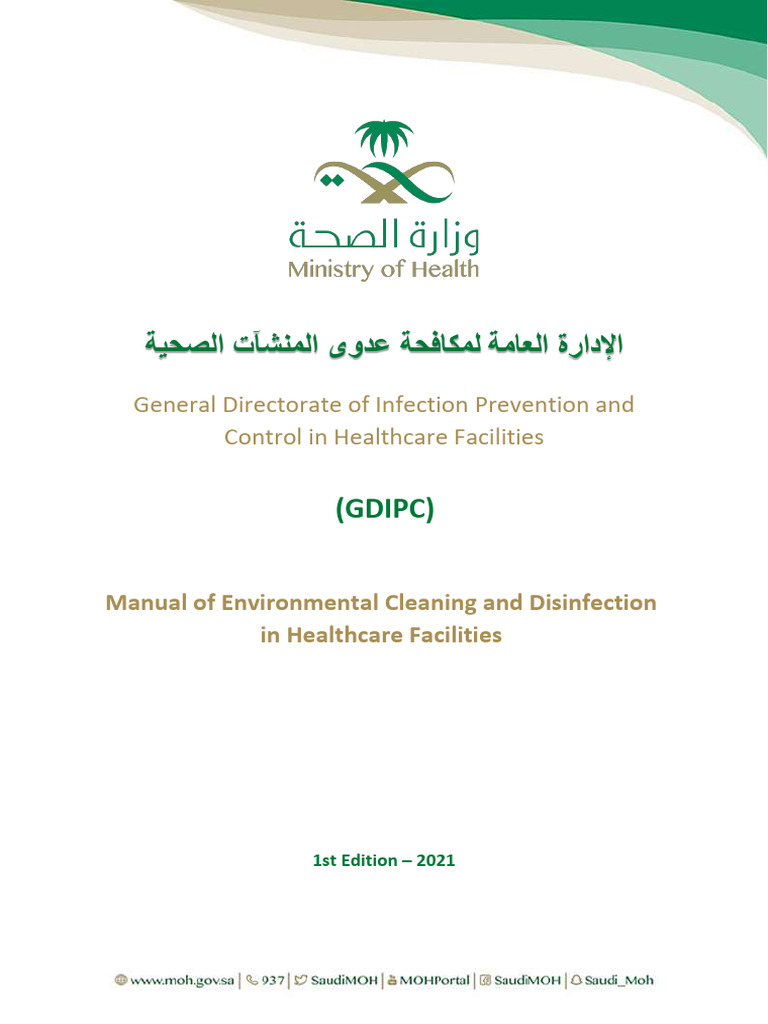 Manual of Environmental Cleaning and Disinfection in Healthcare ...
