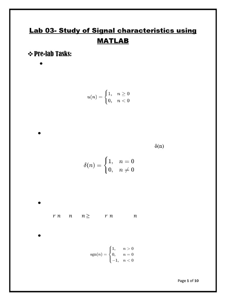 signal lab report 03 | PDF | Computer Engineering | Algorithms