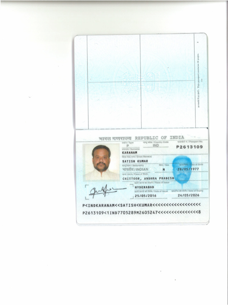Passport - Satish | PDF