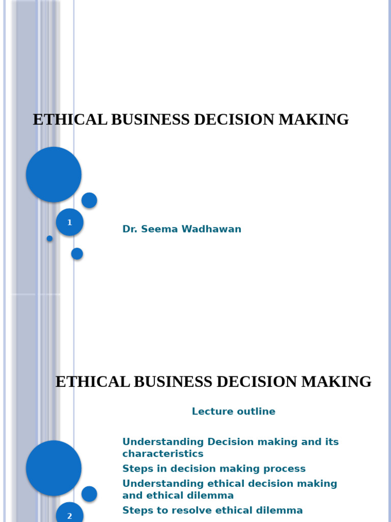 2 Ethical Decision Making | PDF | Virtue | Justice