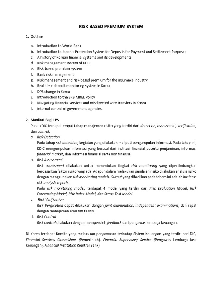 Risk Based Premium System in South Korea | PDF
