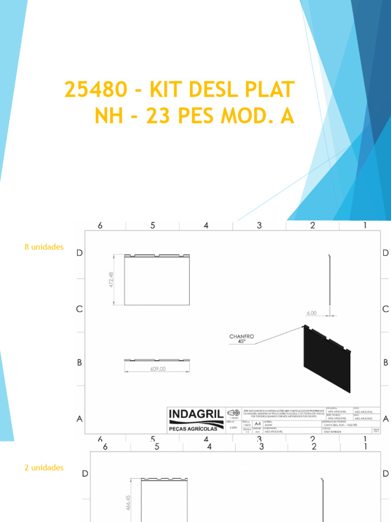 25480 - KIT DESL PLAT NH - 23 PES MOD. A | PDF