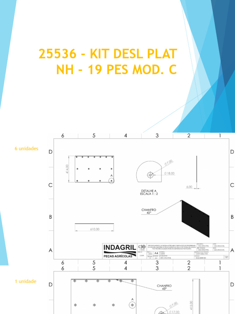 Kit Desl Plat NH - 19 Pes Mod. C | PDF