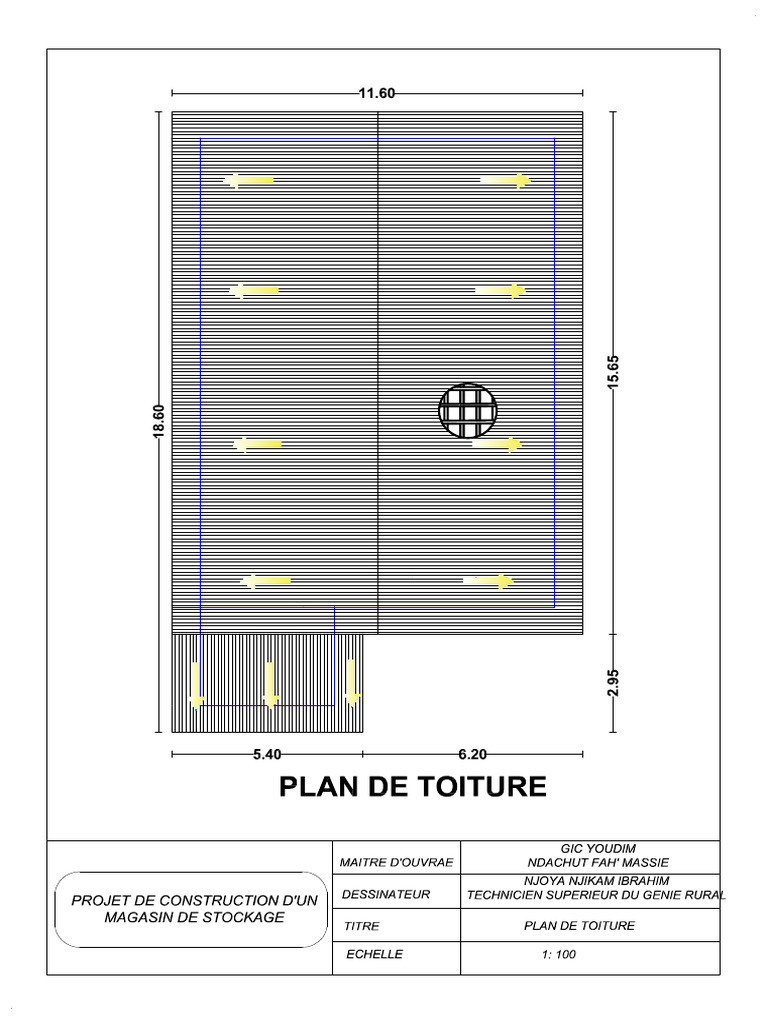Projet Pere Abasse Plan de Toiture | PDF
