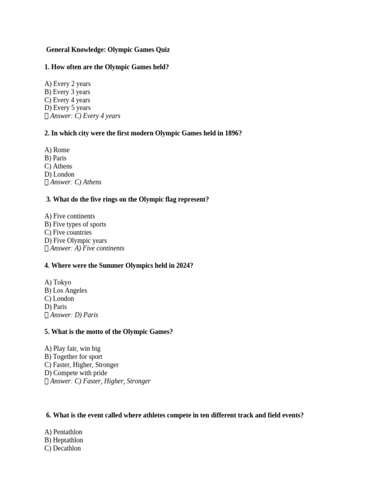 General Knowledge 1 | PDF