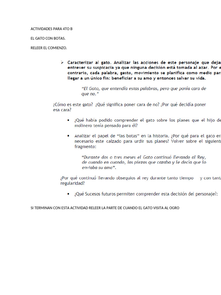 Actividades para 3ero y 4to | PDF