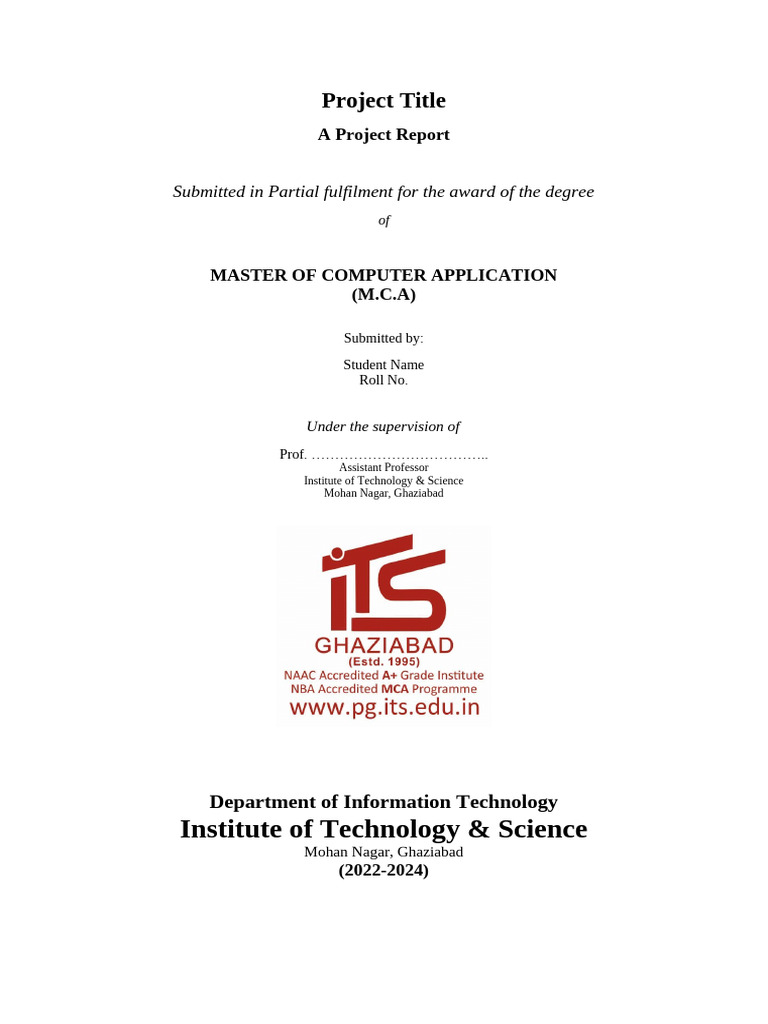 Project Cover Page | PDF