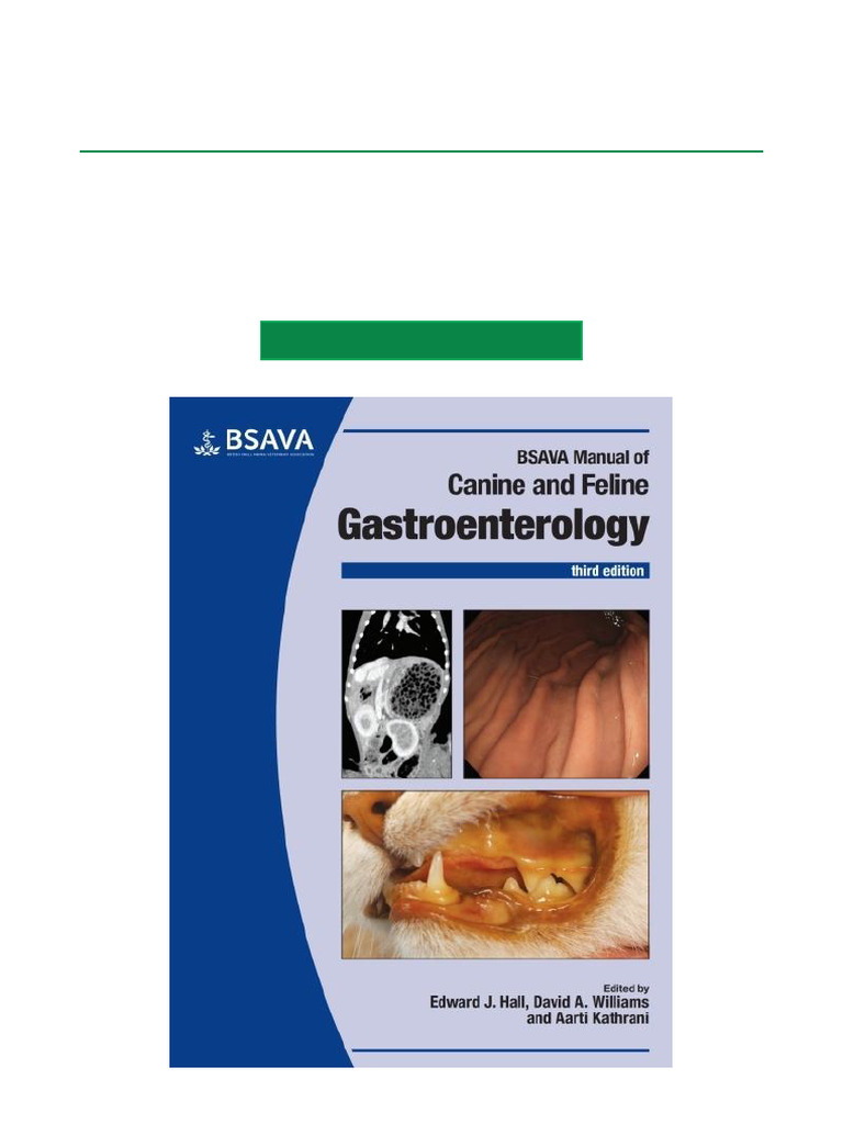BSAVA Manual of Canine and Feline Gastroenterology - 3rd Edition ...