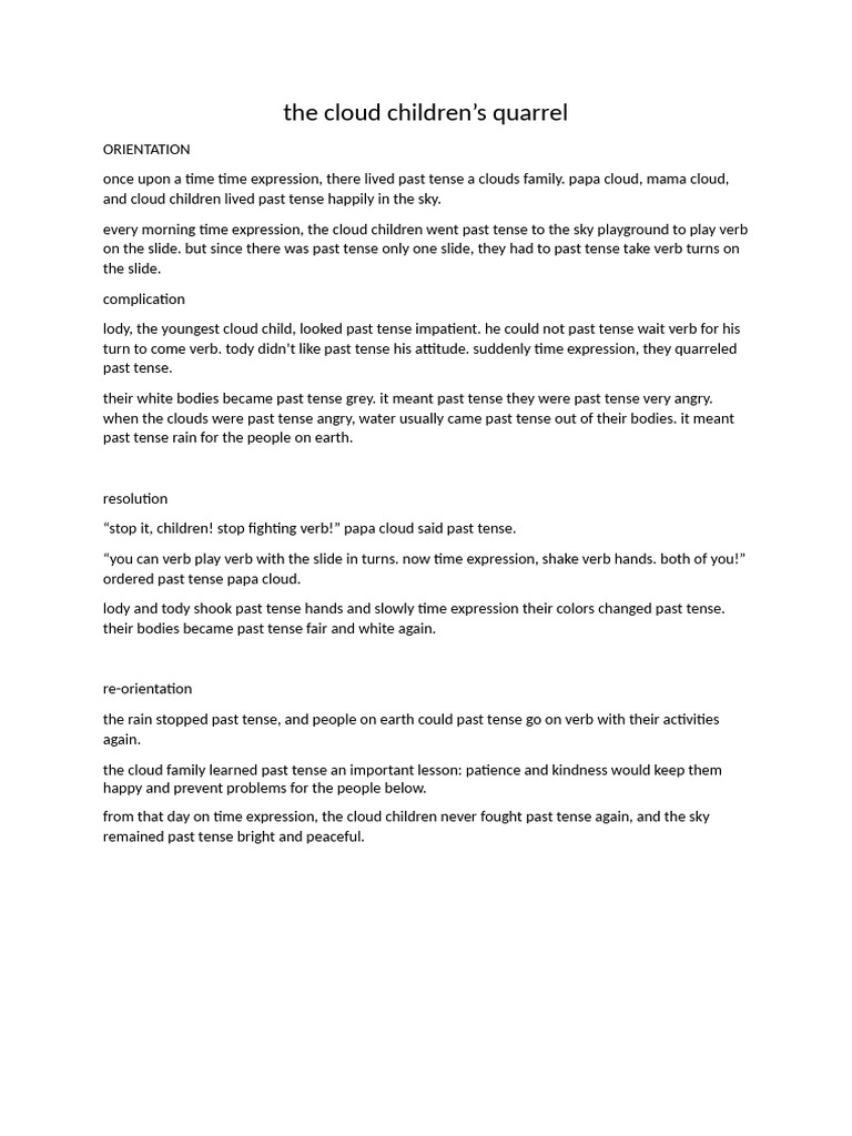 Cloud Children's Lesson on Patience | PDF