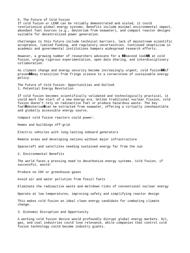 cold fusion 5 | PDF | Fusion Power | Sustainable Energy