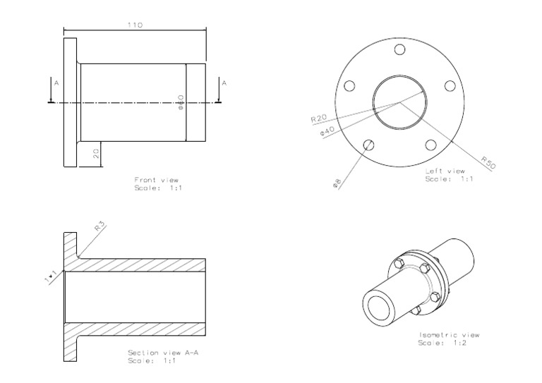 Flange Assembly Drawing | PDF