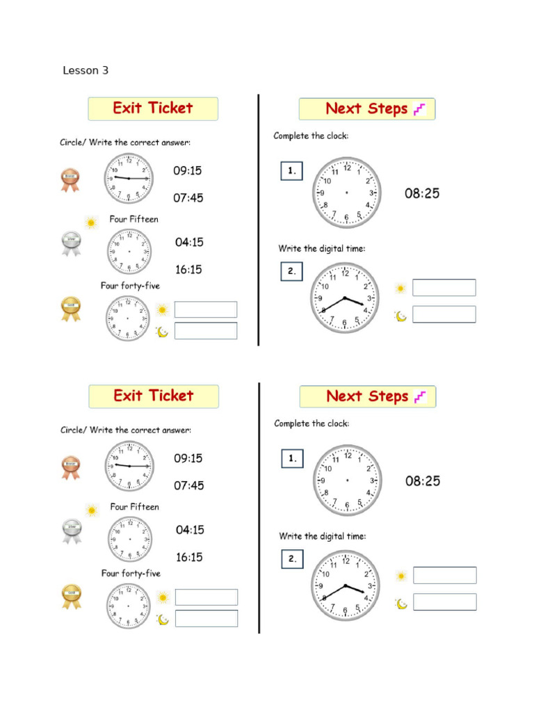 Exit Ticket | PDF