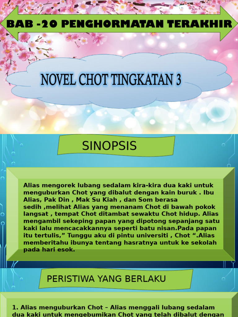 Presentation1 Divyah and Rhema Bab 20 Penghormatan Terakhir Chot (1) | PDF