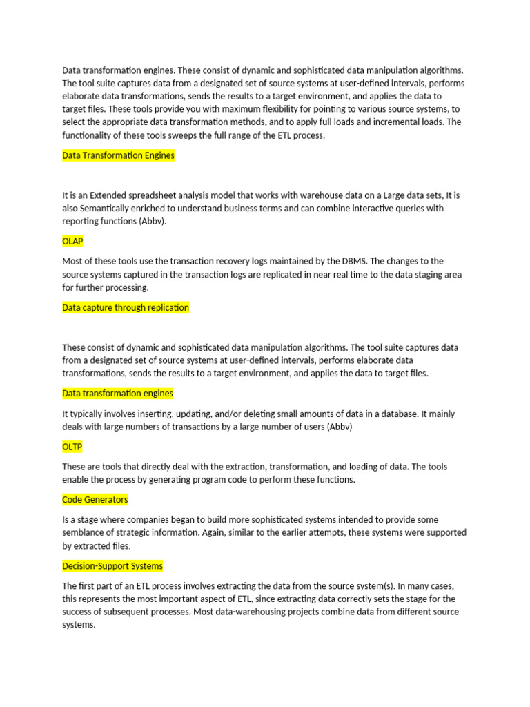 Data Transformation Engines OT | PDF | Information Retrieval | Computing