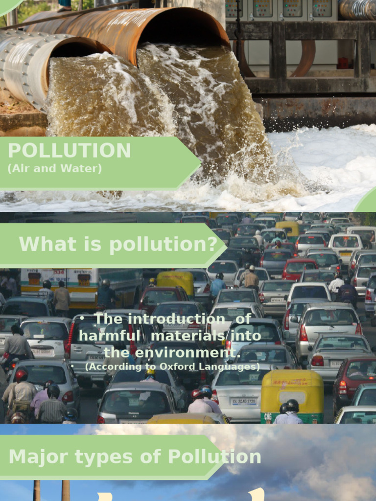 Air and Water Pollution Presentation | PDF