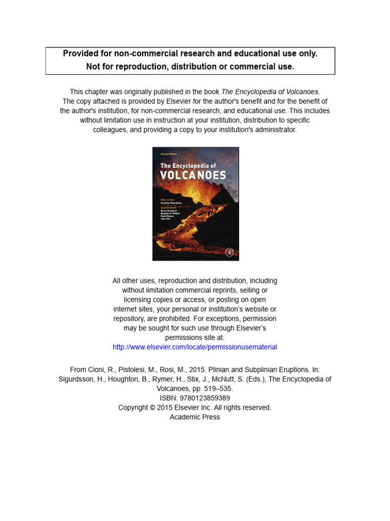 Plinian and Subplinian Eruptions Explained | PDF | Types Of Volcanic ...